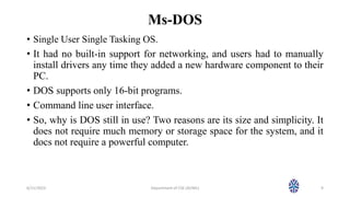 CS403: Operating System : Lec 3 Popular types of OS (2).pptx