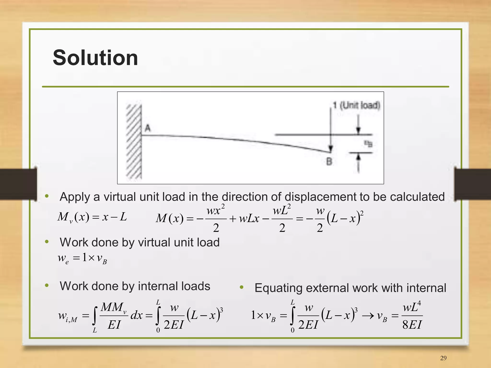 Principle of Virtual Work in structural analysis | PPTX