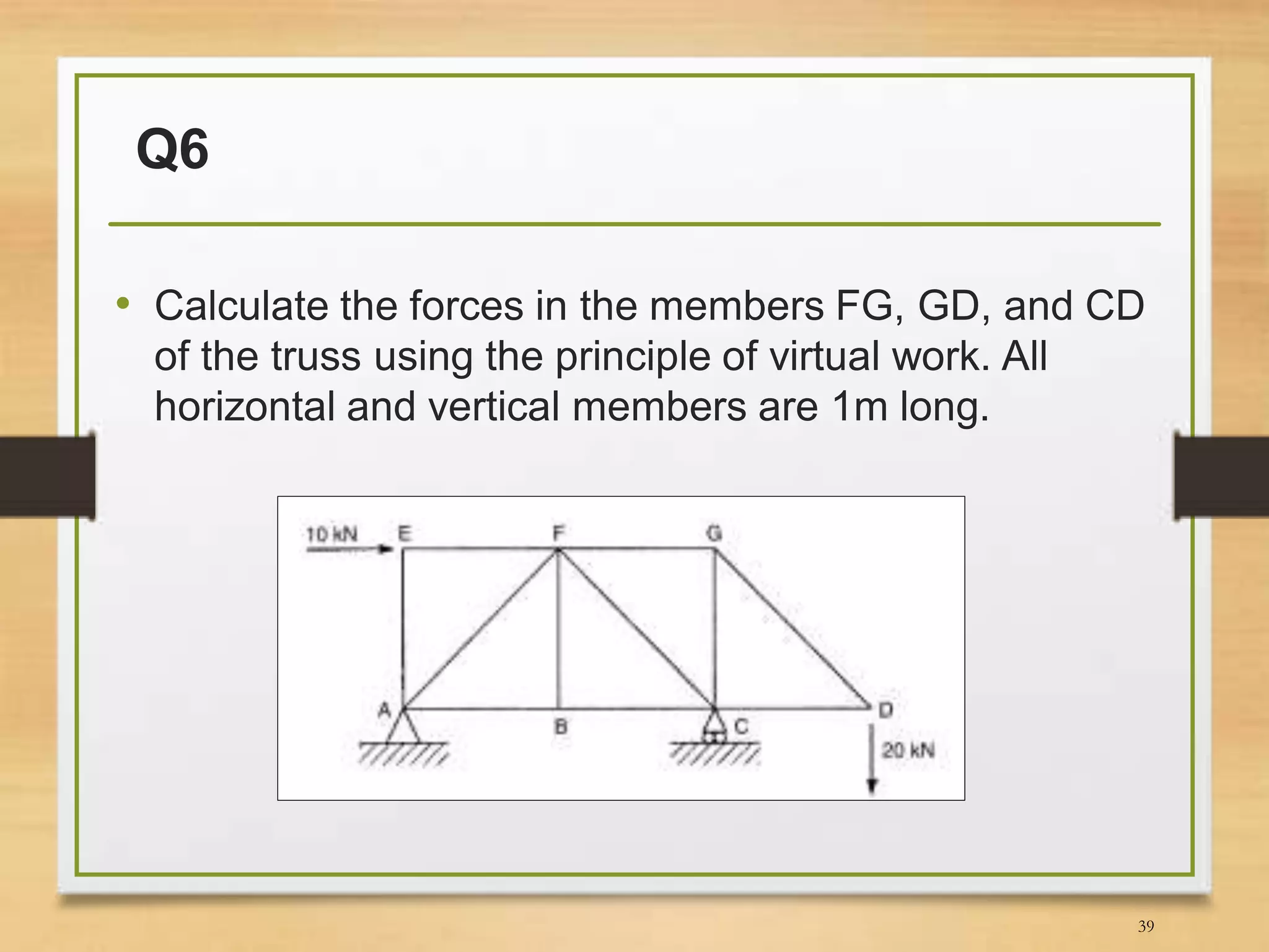 Principle of Virtual Work in structural analysis | PPTX
