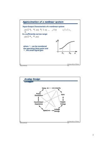 Single stage amplifier and applications | PPTX