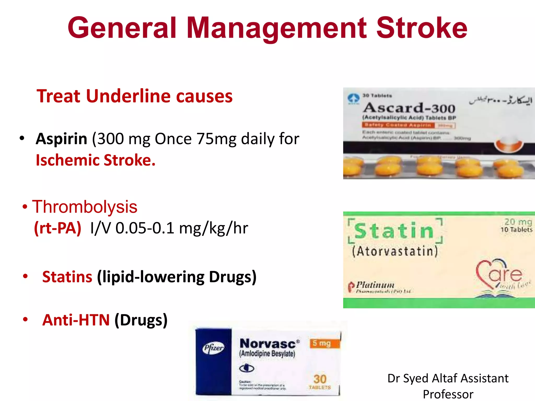 Stroke & its Management ( Medicine) | PPTX