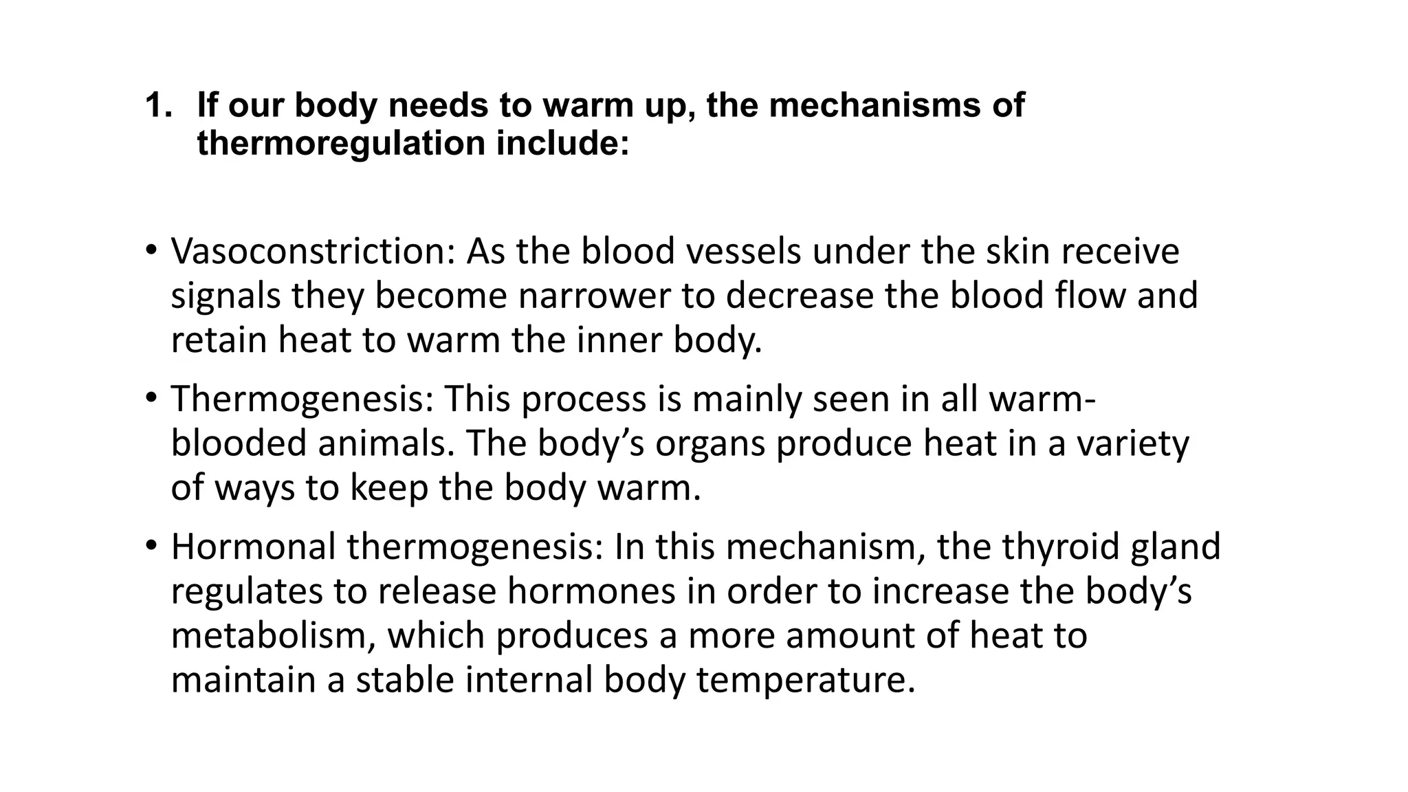 lec 3 Thermoregulation and its mechanism | PPT