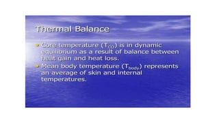 lec 3 Thermoregulation and its mechanism | PPT