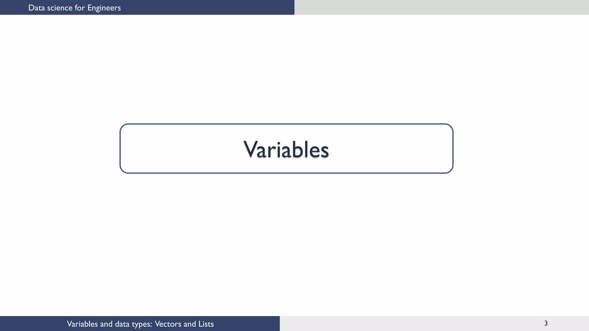 Lec3 variables and datatypes vectors and lists | PPT