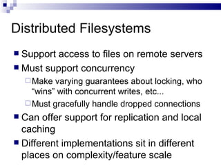 Distributed file systems | PPT