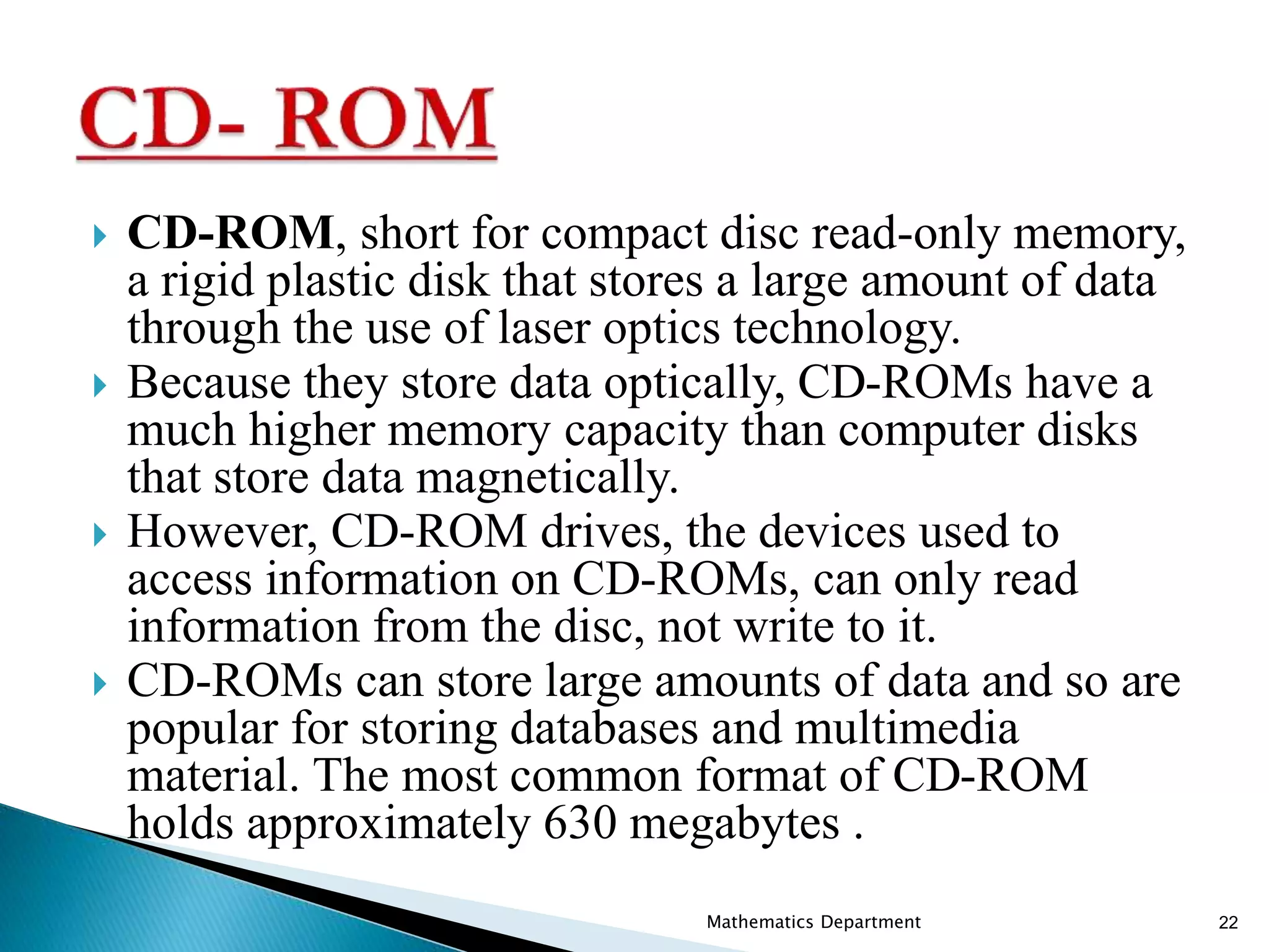 Computers – A Gateway to Information(Memory) | PPT | Free Download