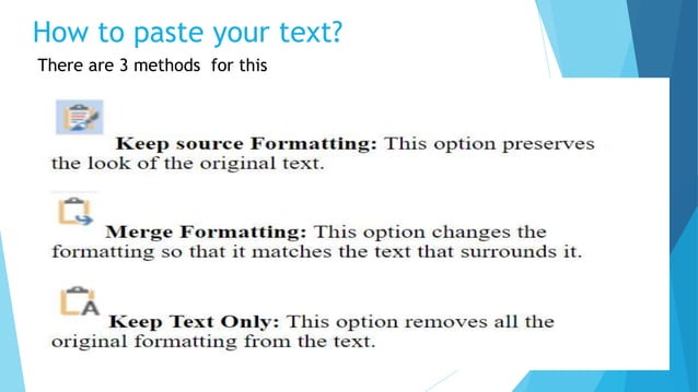 Inserting and editing text in MS Word | PPTX | Desktop Publishing | Computer Software and ...