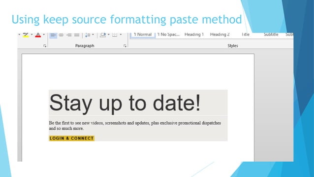 Inserting and editing text in MS Word | PPTX | Desktop Publishing | Computer Software and ...