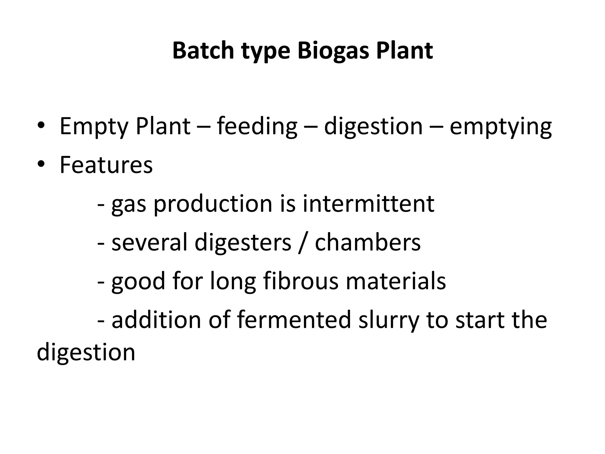Types of biogas plants | PPTX