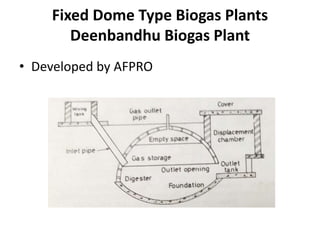 Types of biogas plants | PPTX