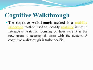 Usability Inspection, Human computer intraction.pptx