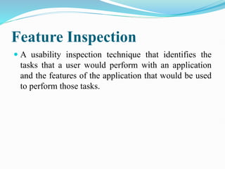 Usability Inspection, Human computer intraction.pptx