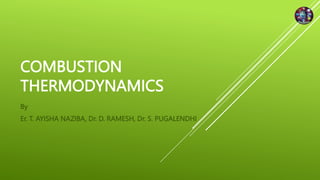 Combustion thermodynamics - a principle concept | PPT
