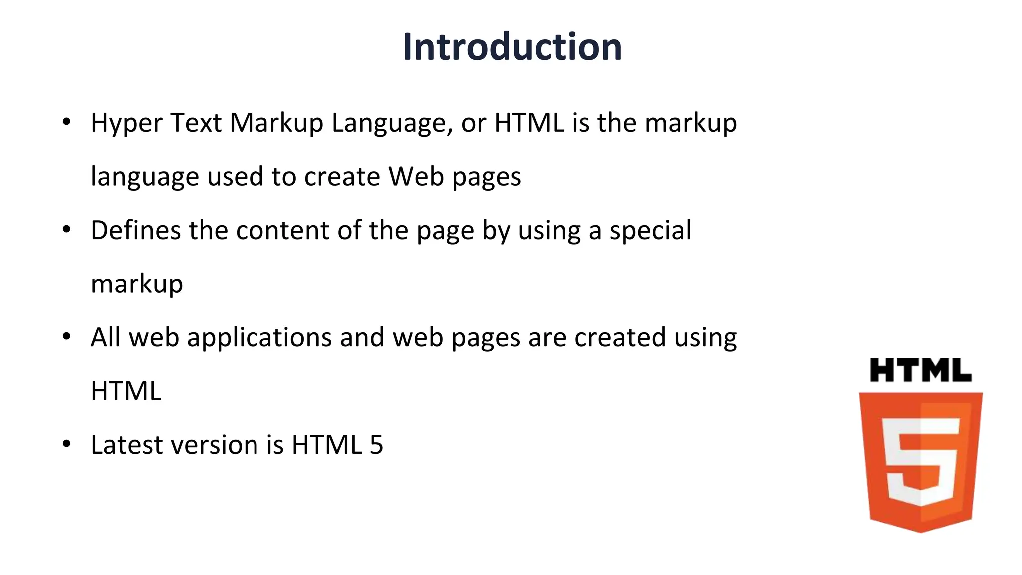 Introductions of the HTML Language .pptx