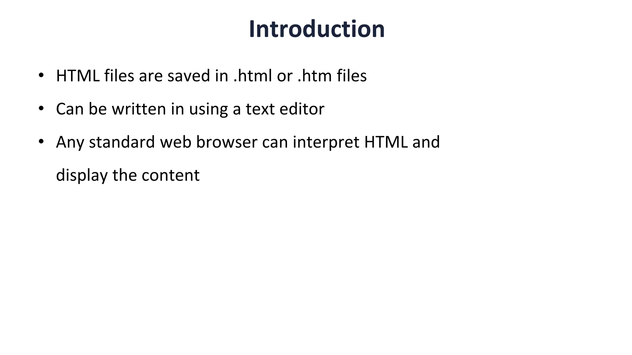 Introductions of the HTML Language .pptx