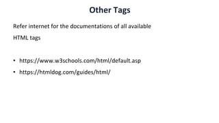 Introductions of the HTML Language .pptx