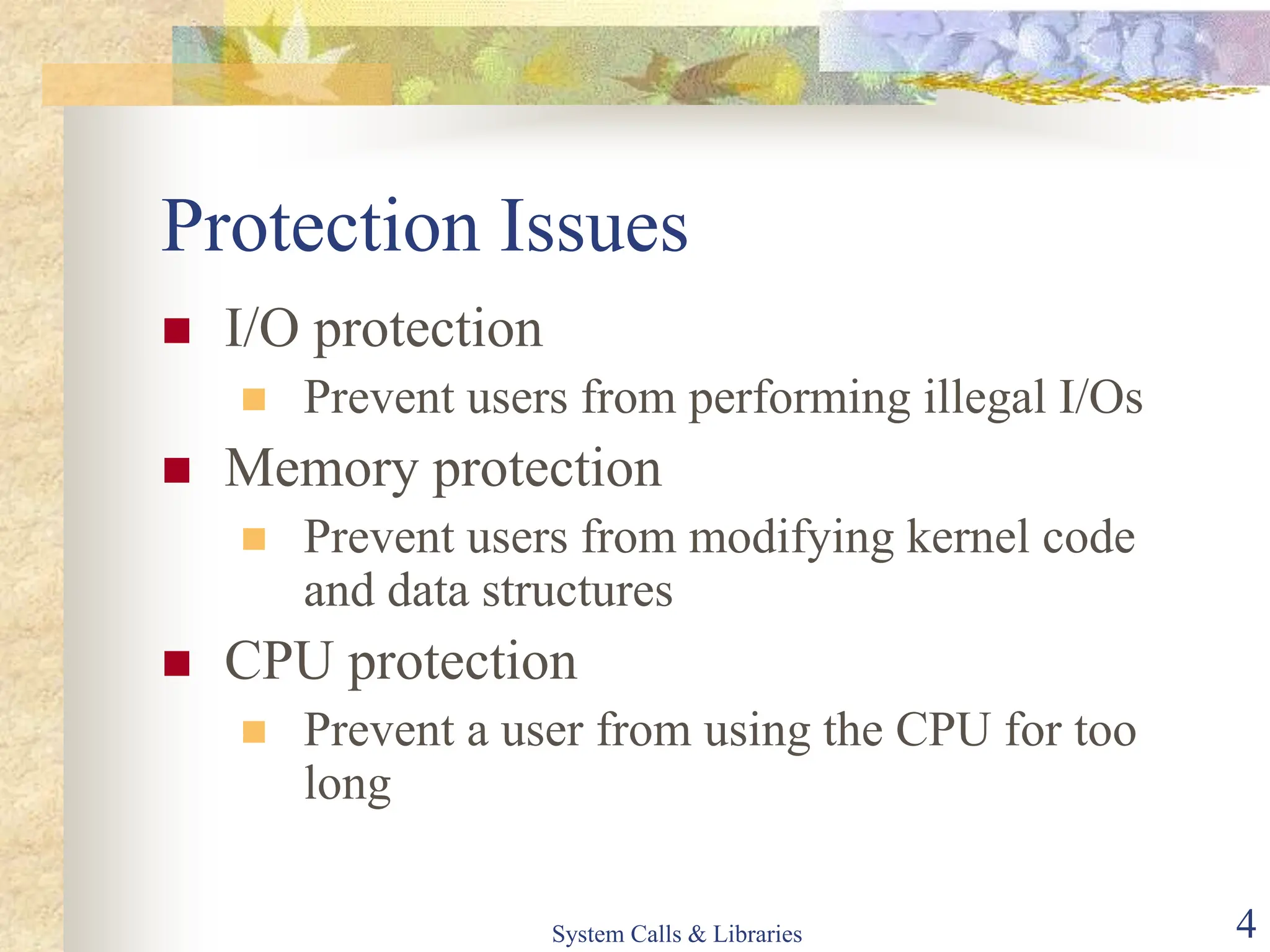 lec4.ppt system calls explained in detail | PPT