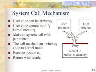 lec4.ppt system calls explained in detail | PPT