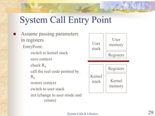 lec4.ppt system calls explained in detail | PPT