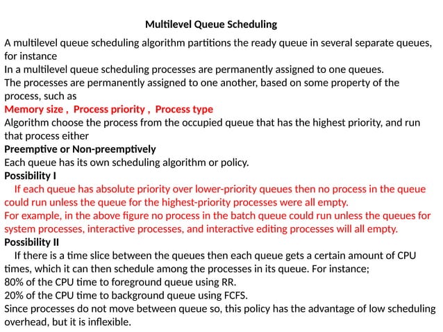 operating system scheduling concept lec2 | PPT