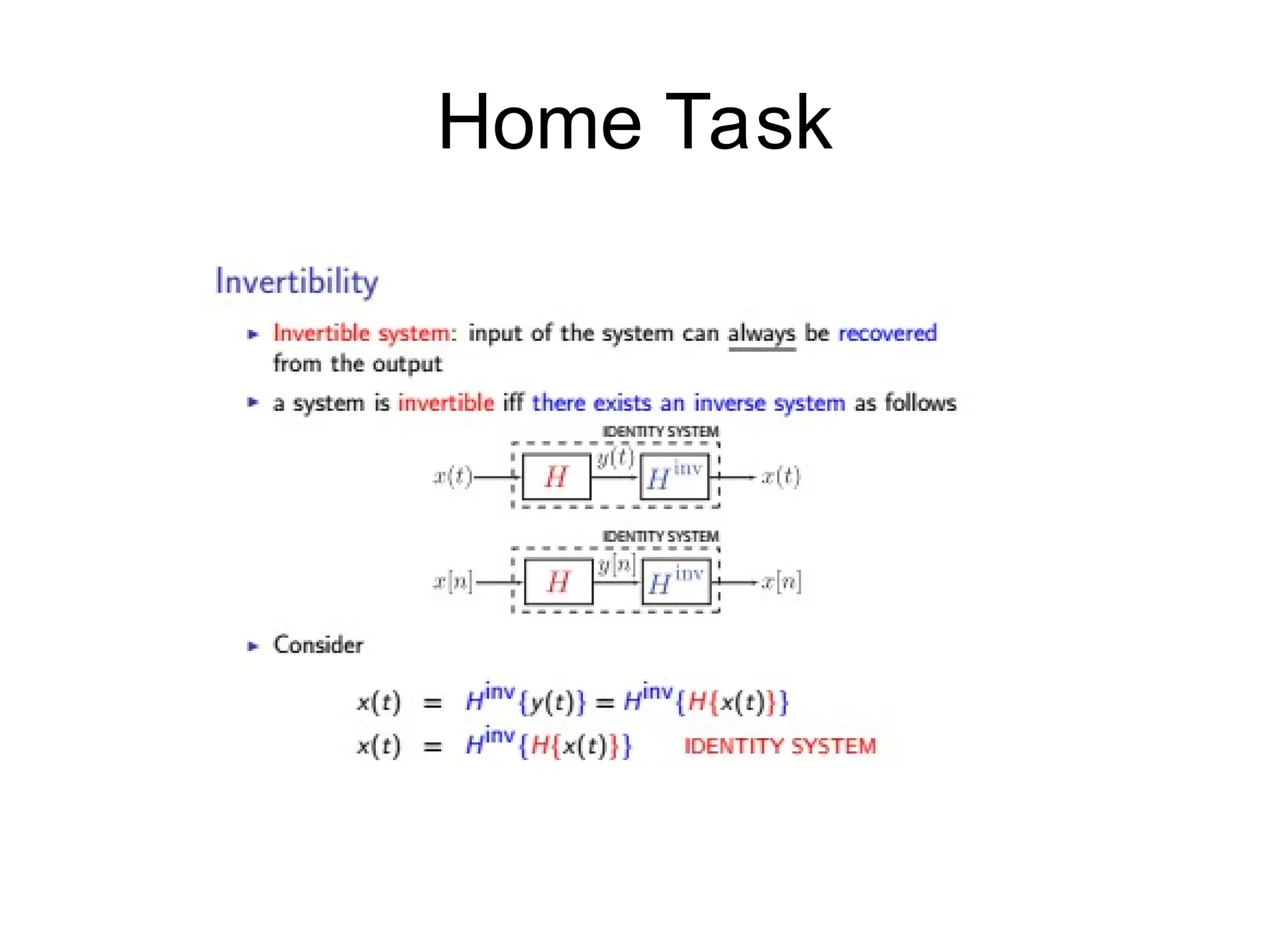 Signal and system (Classifications of systems) | PPT