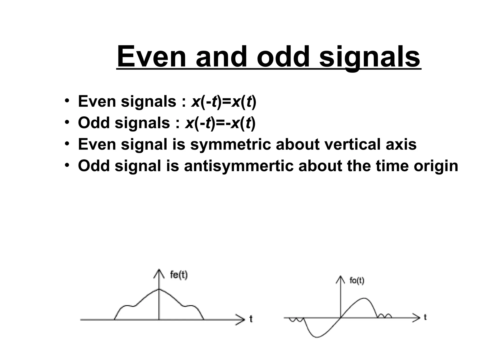 Signal and system (Classifications of systems) | PPT