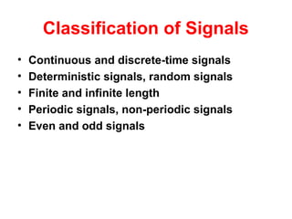 Signal and system (Classifications of systems) | PPT