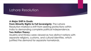 Introduction of Lahore Resolution of 1940 .pptx | Free Download