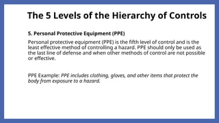 BASIC OCCUPATIONAL SAFETY AND HEALTH PPE | PPTX