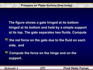Lec of Fluid static forces .ppt