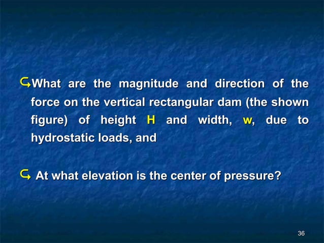 Lec of Fluid static forces .ppt