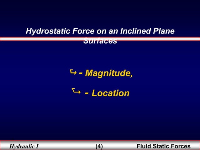 Lec of Fluid static forces .ppt