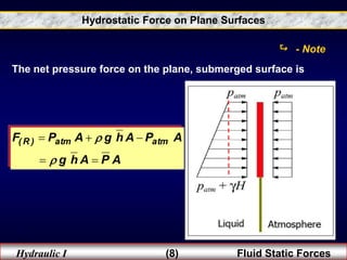 Lec of Fluid static forces .ppt