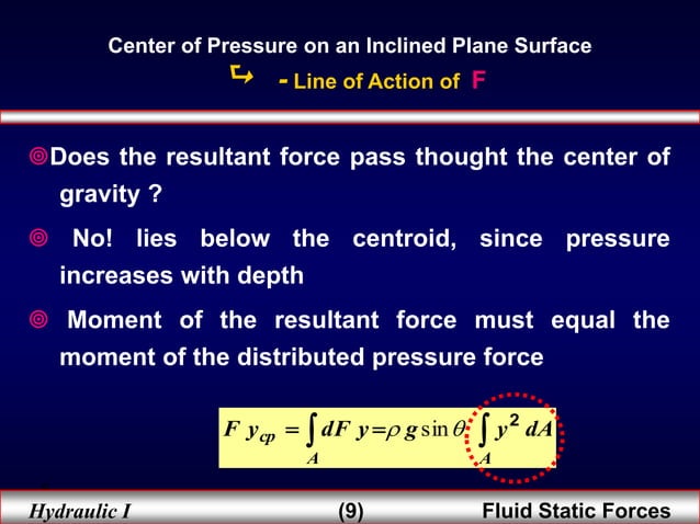 Lec of Fluid static forces .ppt