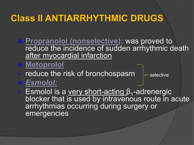 Antiarrhythmic_drugs | PPT