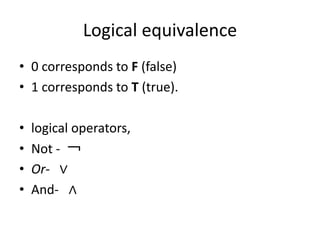 Boolean algebra | PPT