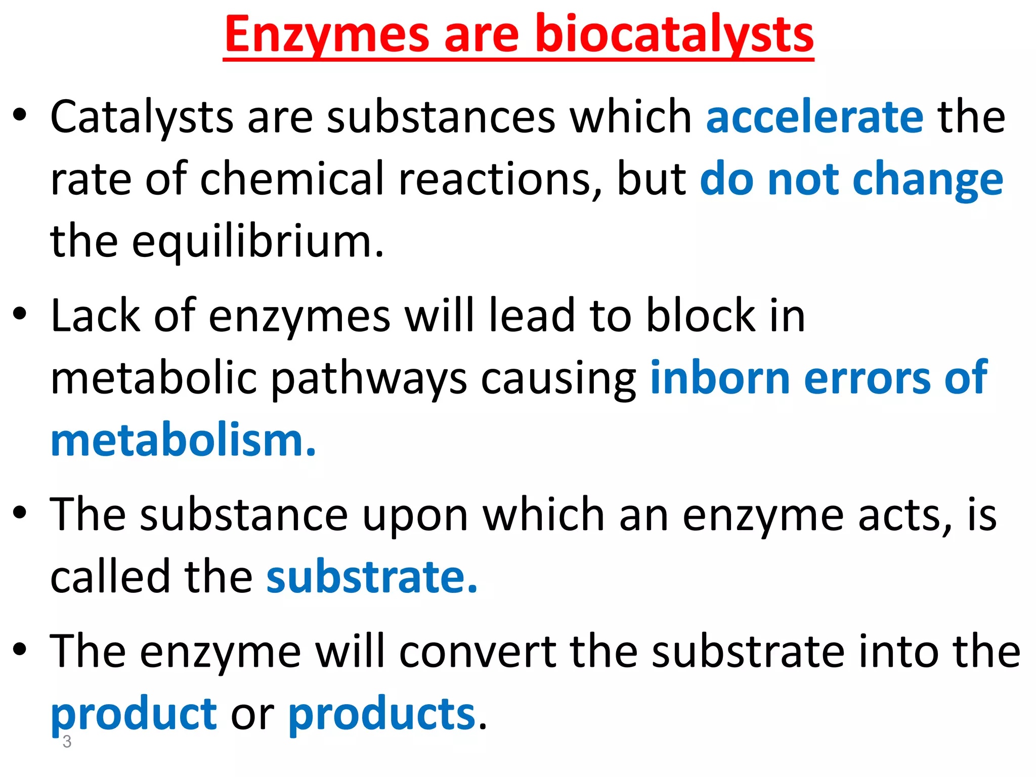 Lec 4 level 3-de (enzymes, coenzymes, cofactors) | PDF