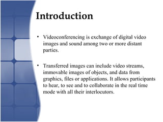 Lec40 41 42_43_44_45 video conferencing | PPT