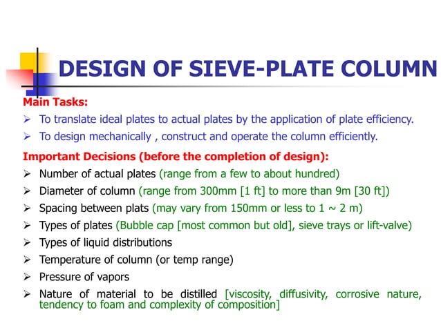 Lec49_Design of Sieve Plate Column with New Method.ppt | Chemistry ...
