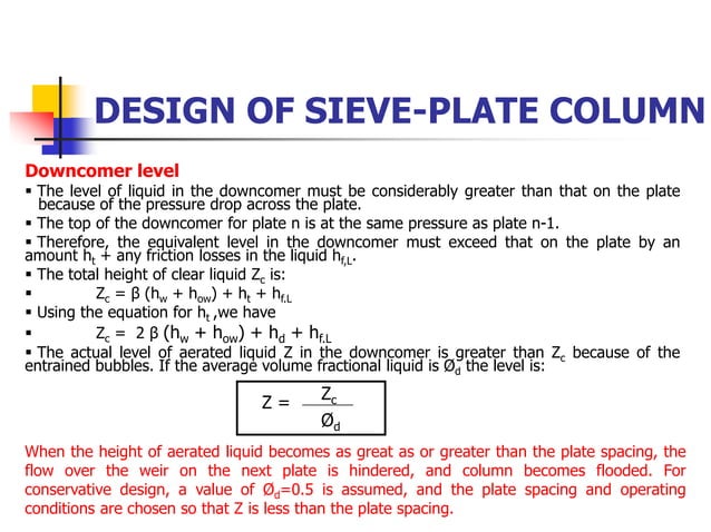 Lec49_Design of Sieve Plate Column with New Method.ppt | Chemistry ...