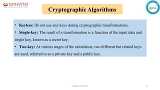 introduction of cryptography and its applications | PPTX