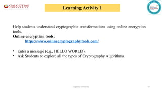 introduction of cryptography and its applications | PPT