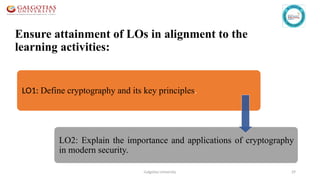 introduction of cryptography and its applications | PPT