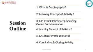 introduction of cryptography and its applications | PPT