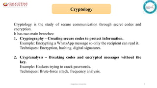 introduction of cryptography and its applications | PPTX