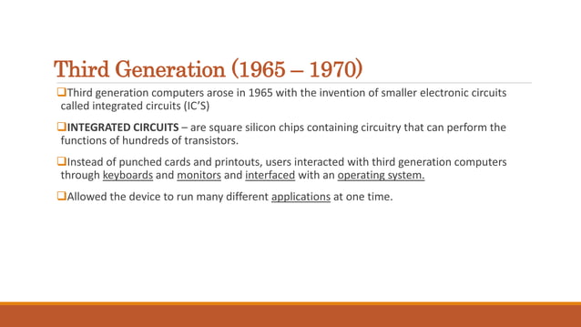 Lec 4 comp_generations | PPTX | Computing | Technology & Computing