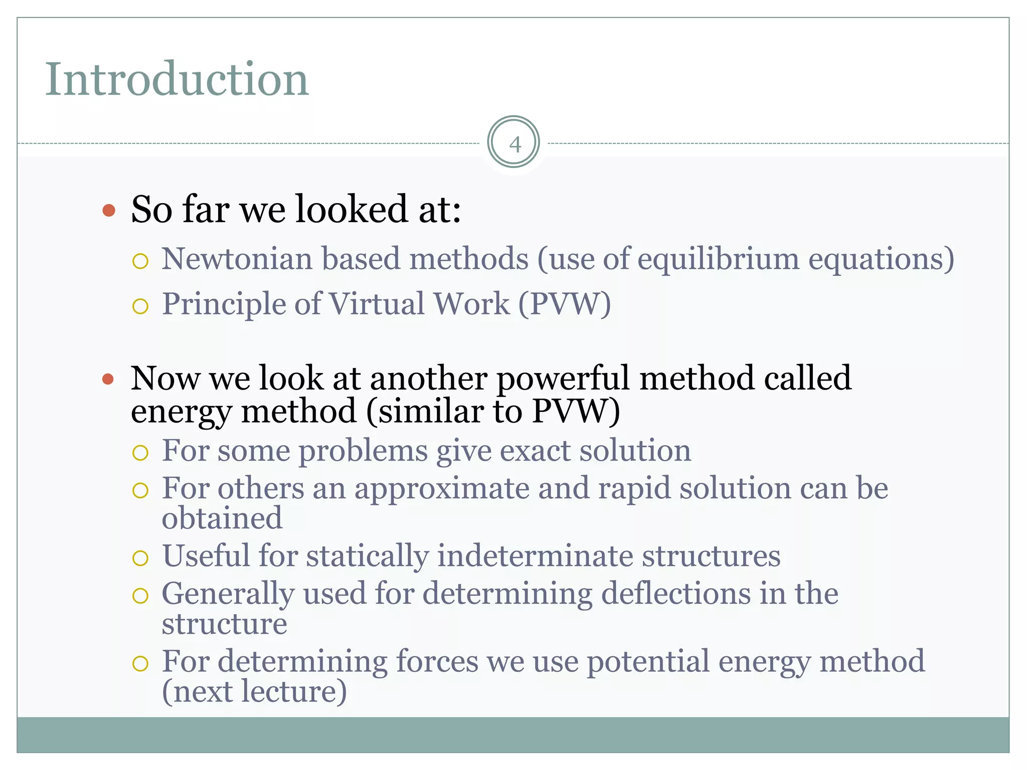 Complimentary Energy Method in structural analysis | PPTX