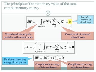 Complimentary Energy Method in structural analysis | PPTX