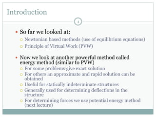 Complimentary Energy Method in structural analysis | PPTX