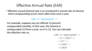 Lec 4 FM Numl time value of money annuities | PPT